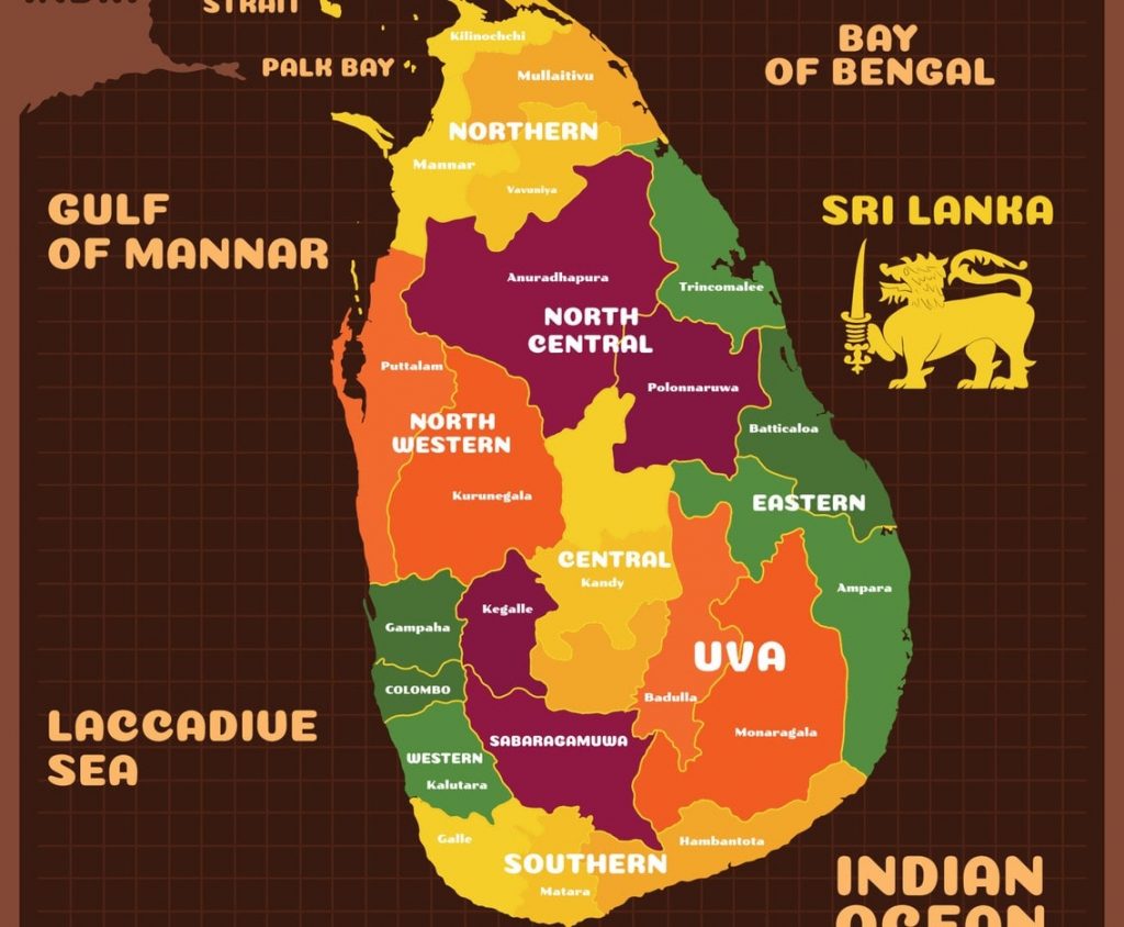 Sri Lanka Map: The Gateway to an Enchanting Island Adventure | Travel ...